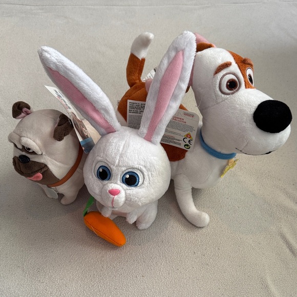Illumination | Toys | Secret Life Of Pets Stuffed Plush Toy Set Of 3 ...